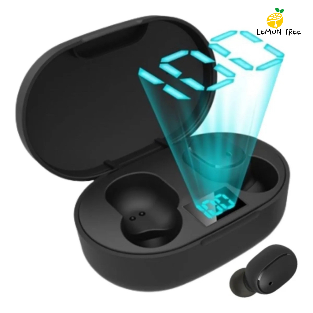 Fone De Ouvido Sem Fio E6s Bluetooth 5.0 Tws Com Tela LED Digital ...