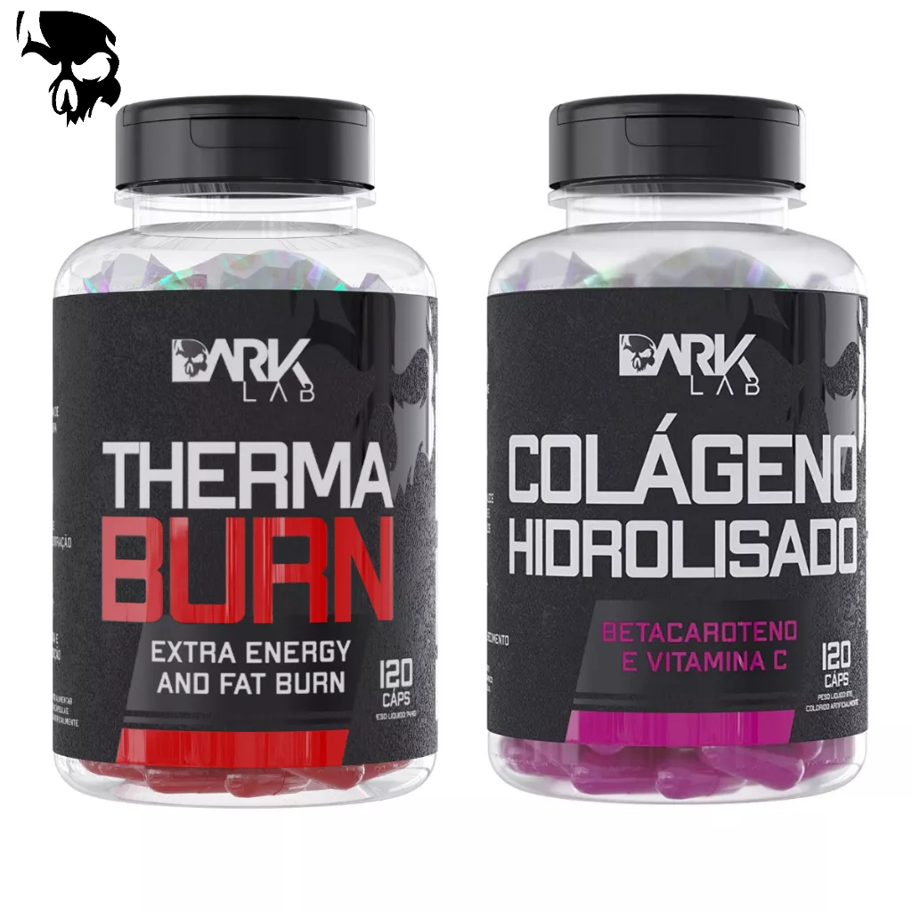 Kit Therma Burn 120 Capsulas + Colageno Hidrolisado 120 Capsulas Dark ...