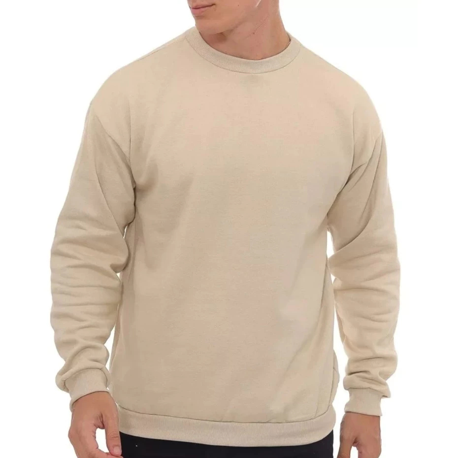 moletom gola careca flanelado unissex | Shopee Brasil