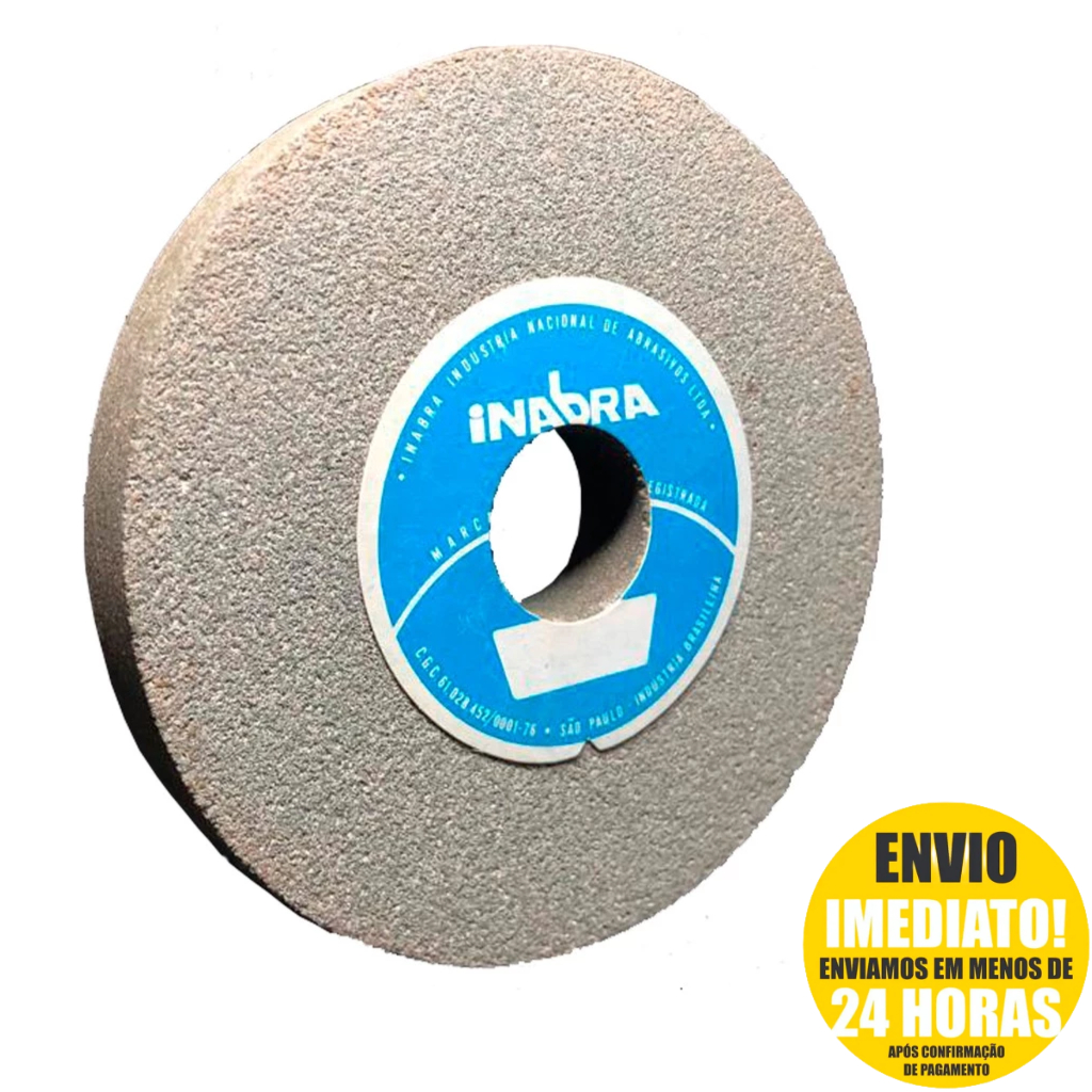 Rebolo Reto Pedra Esmeril Comum 10 Pol x 2 - 254 x 50 mm | Shopee Brasil