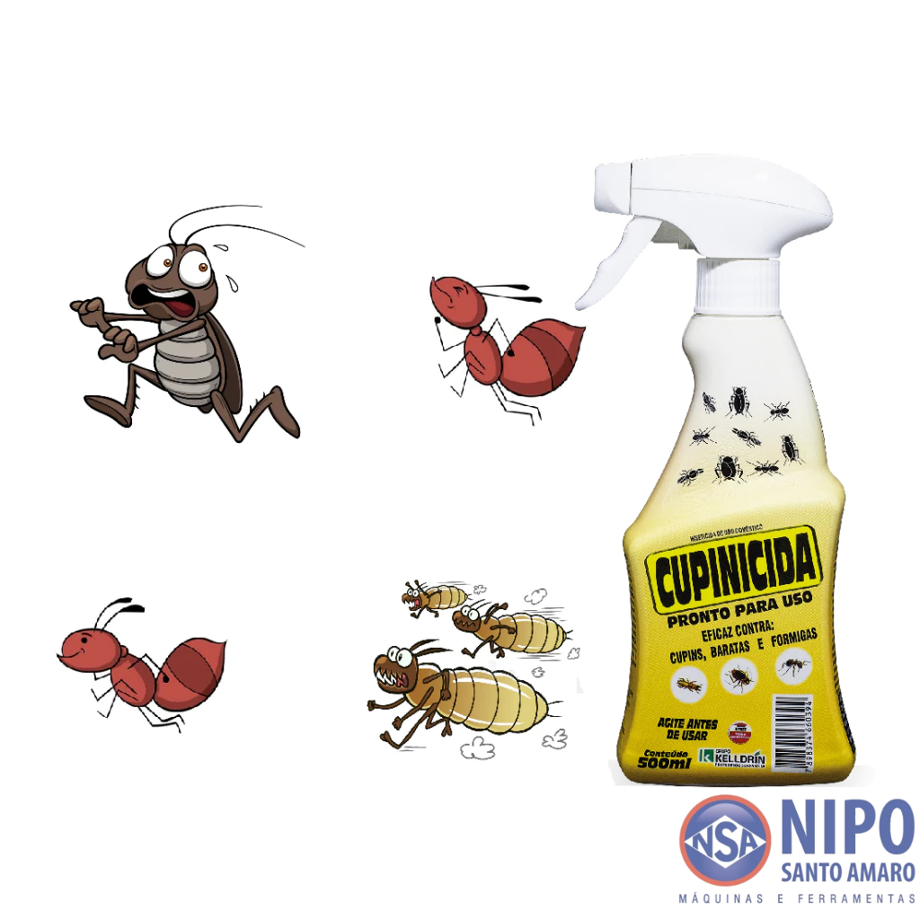 KELLDRIN CUPINICIDA MATA CUPIM, BARATA E FORMIGAS PRONTO PARA USO SPRAY ...