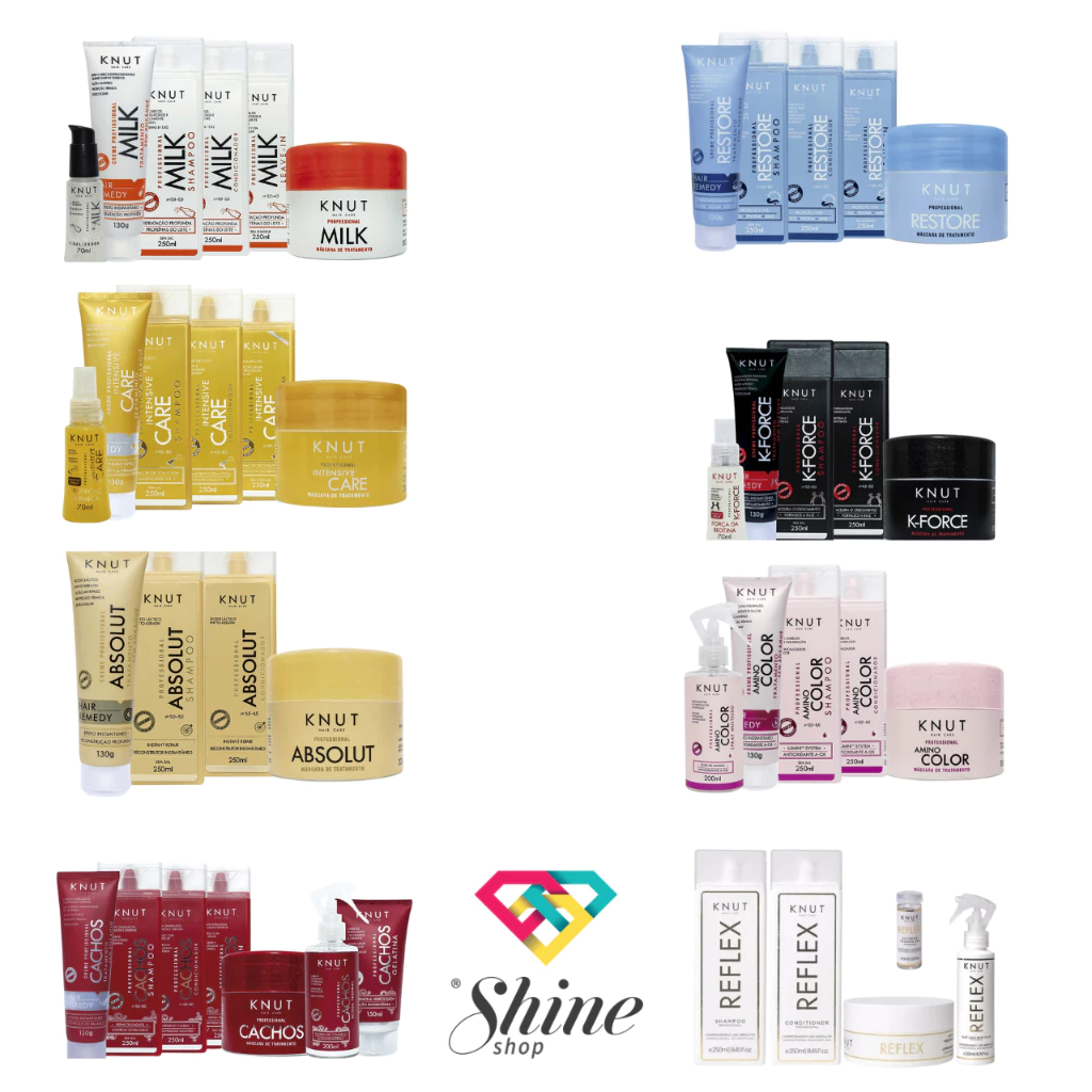 Kit Completo Knut ( Milk Intensive Care Absolut Cachos Restore K-Force ...