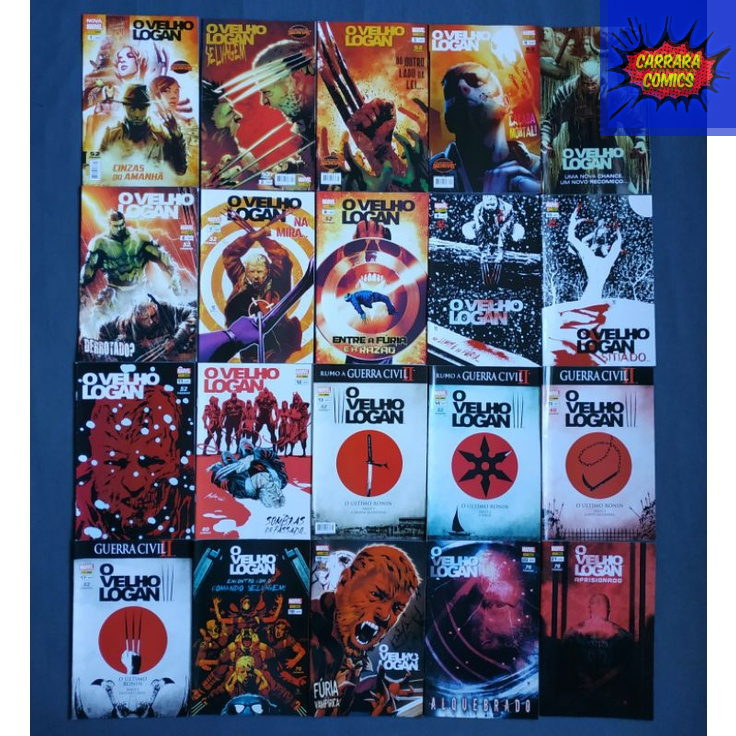HQ O Velho Logan - Volumes 1 ao 15 + 17 ao 21 (Total de 20 edições, 1. ...