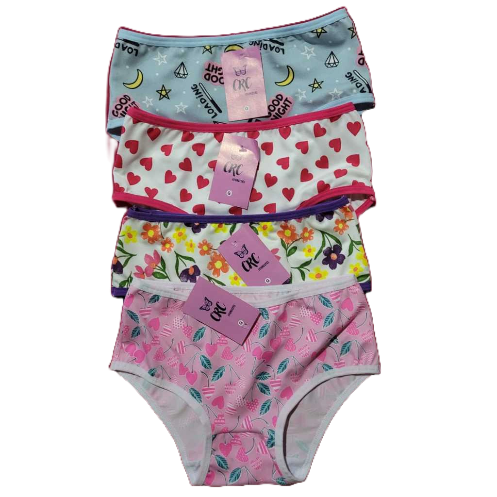 CALCINHA INFANTIL (KIT COM 7 ) | Shopee Brasil