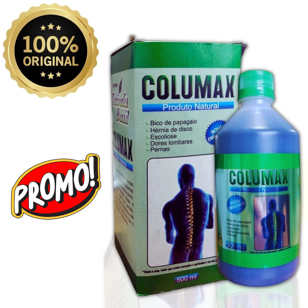 Kit 12 Und Columax 500ml Alivio Dores Coluna Suplemento Natural ...