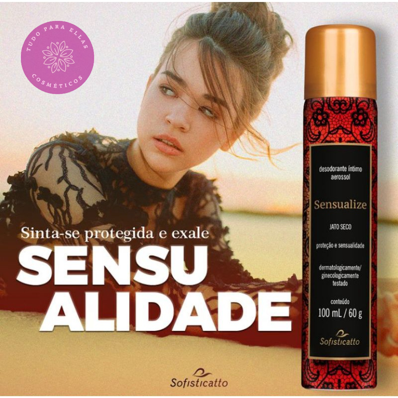 Desodorante Intimo Feminino Jato Seco Sensualize Sofisticatto 100ml | Shopee Brasil