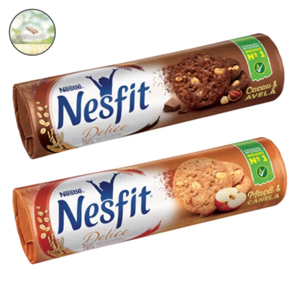 Kit 10 Biscoito Cereal Integral Nesfit Delice Bolacha 140g | Shopee Brasil
