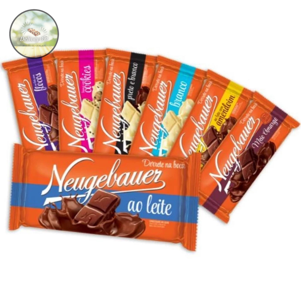 Kit 10 Barra De Chocolate Neugebauer Tablete 90g Sabores | Shopee Brasil