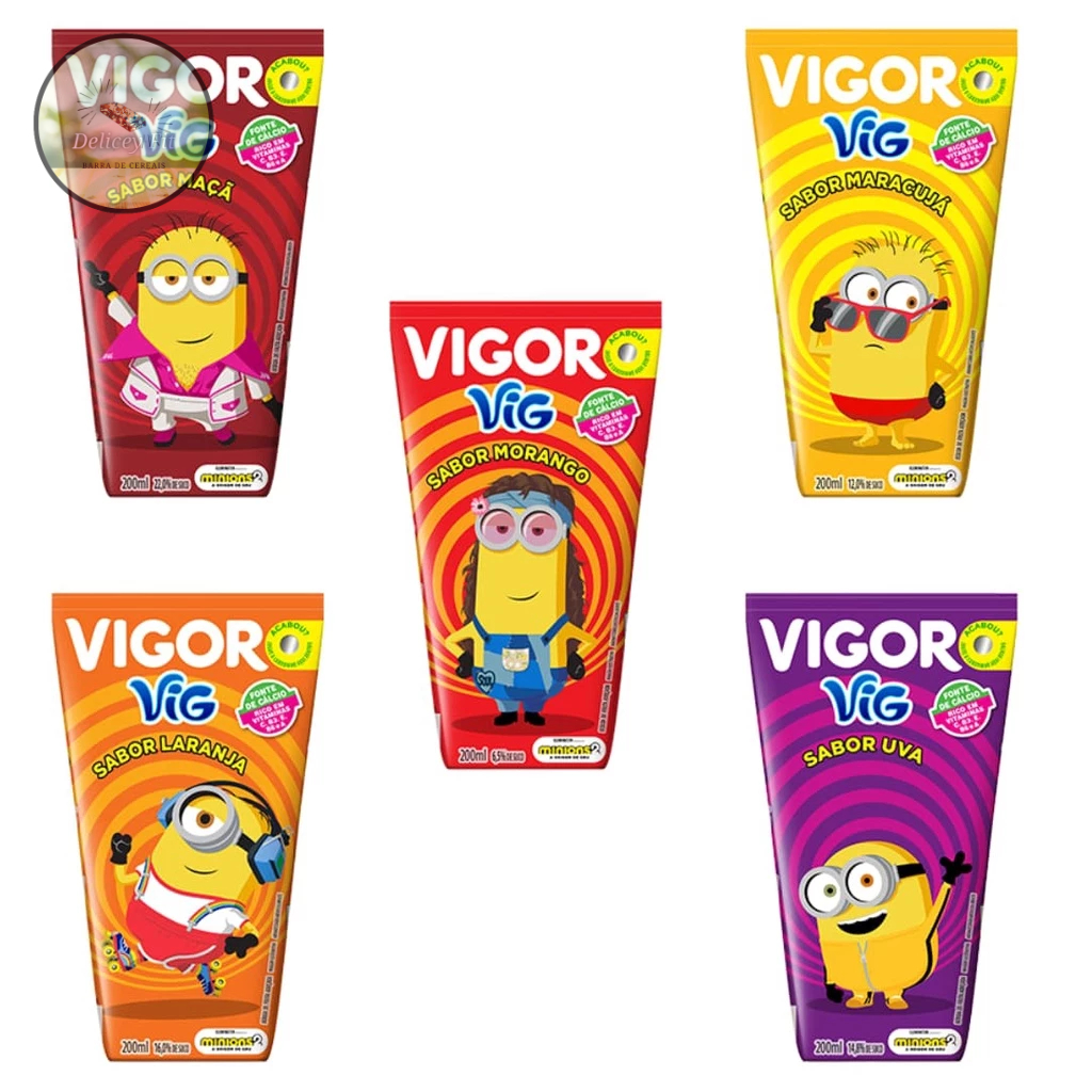 Kit 10 Suco Vigor Vig Bebida Pronta 200ml Sabores | Shopee Brasil