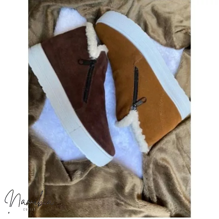 Tênis Botinha casual com pelinhos forrada Bota com pelo | Shopee Brasil