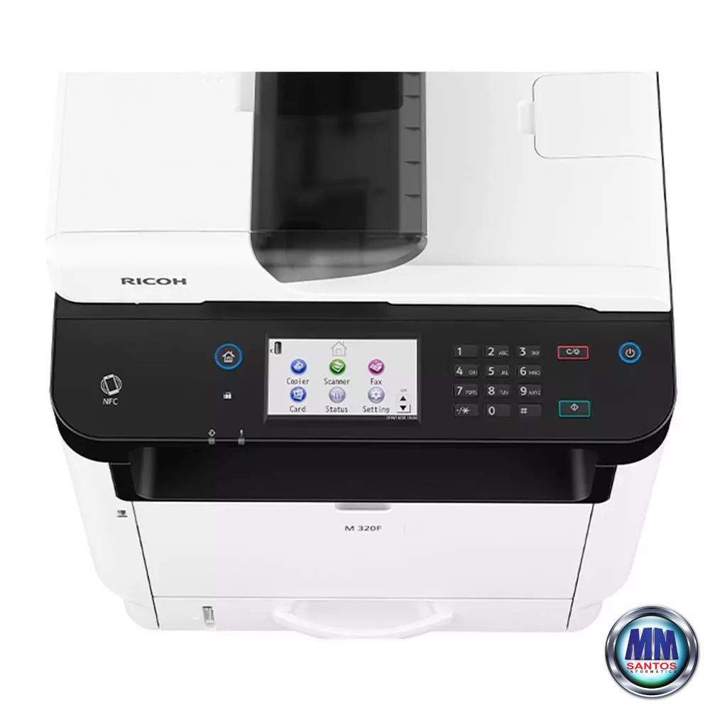 Multifuncional Laser Ricoh M320F Mono Duplex 408535 | Shopee Brasil