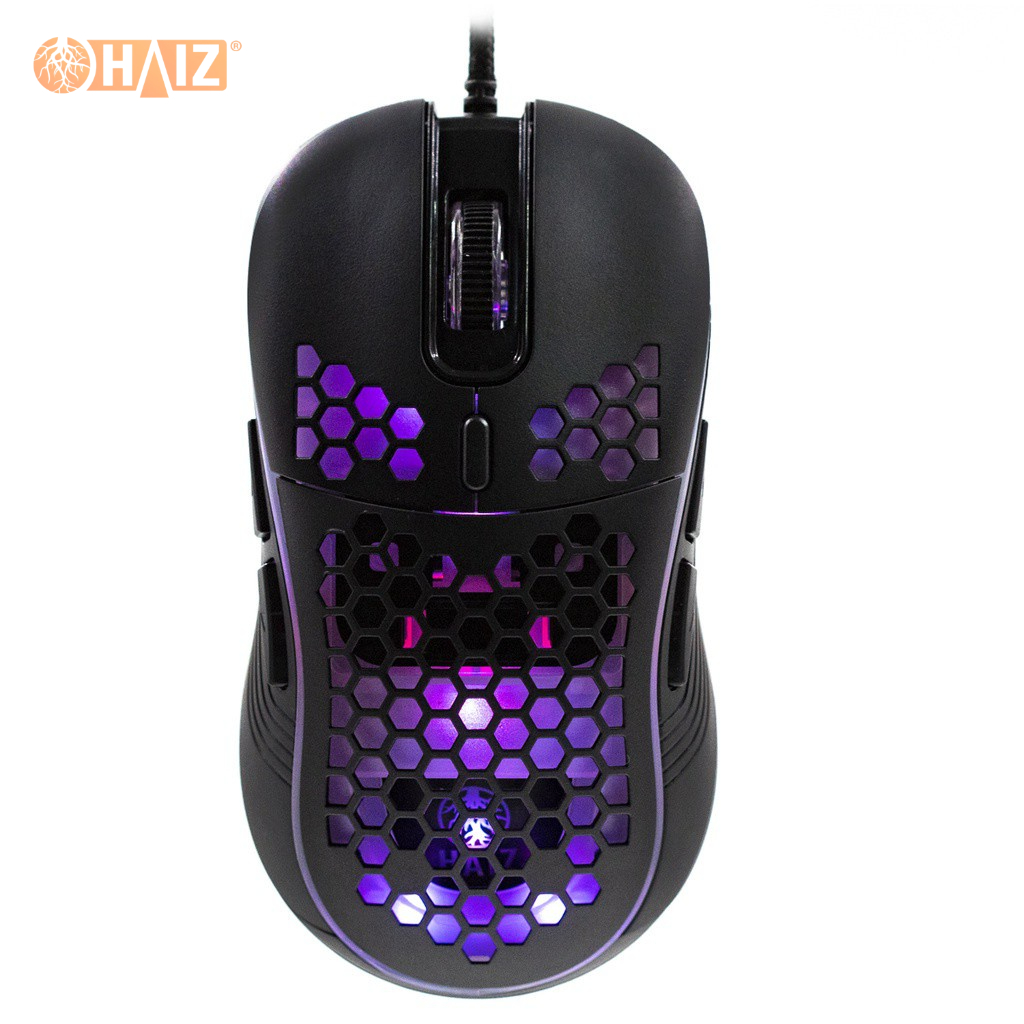 Mouse Gamer Para Jogar Haiz de Led Rgb 3200 Dpi Usb Ergonomico Console ...