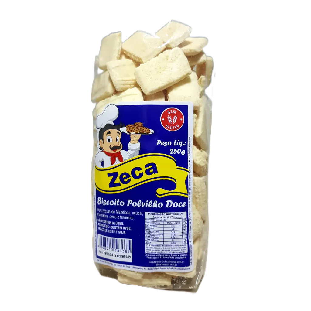 Kit 4 Biscoito Polvilho Doce 250g Zeca | Shopee Brasil