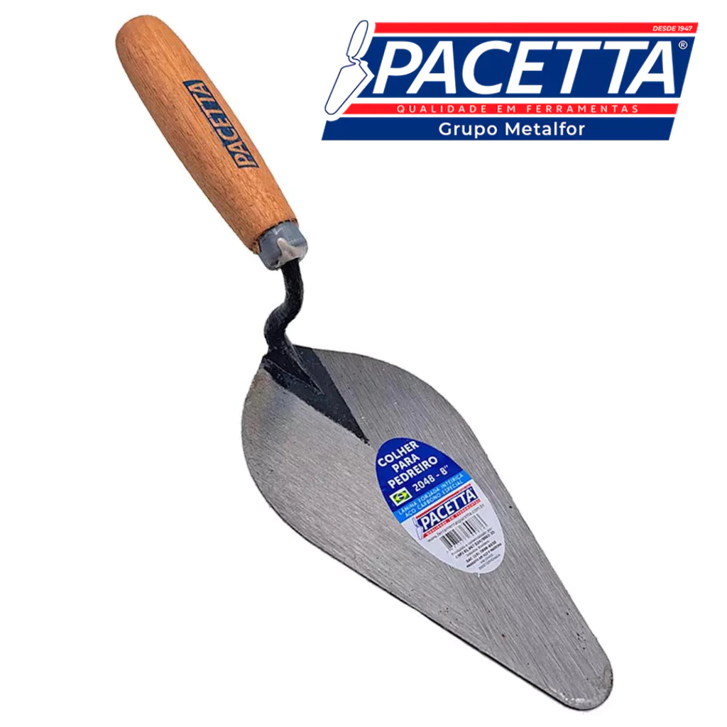 Colher De Pedreiro Pacetta Canto Oval 8 Polegadas | Shopee Brasil