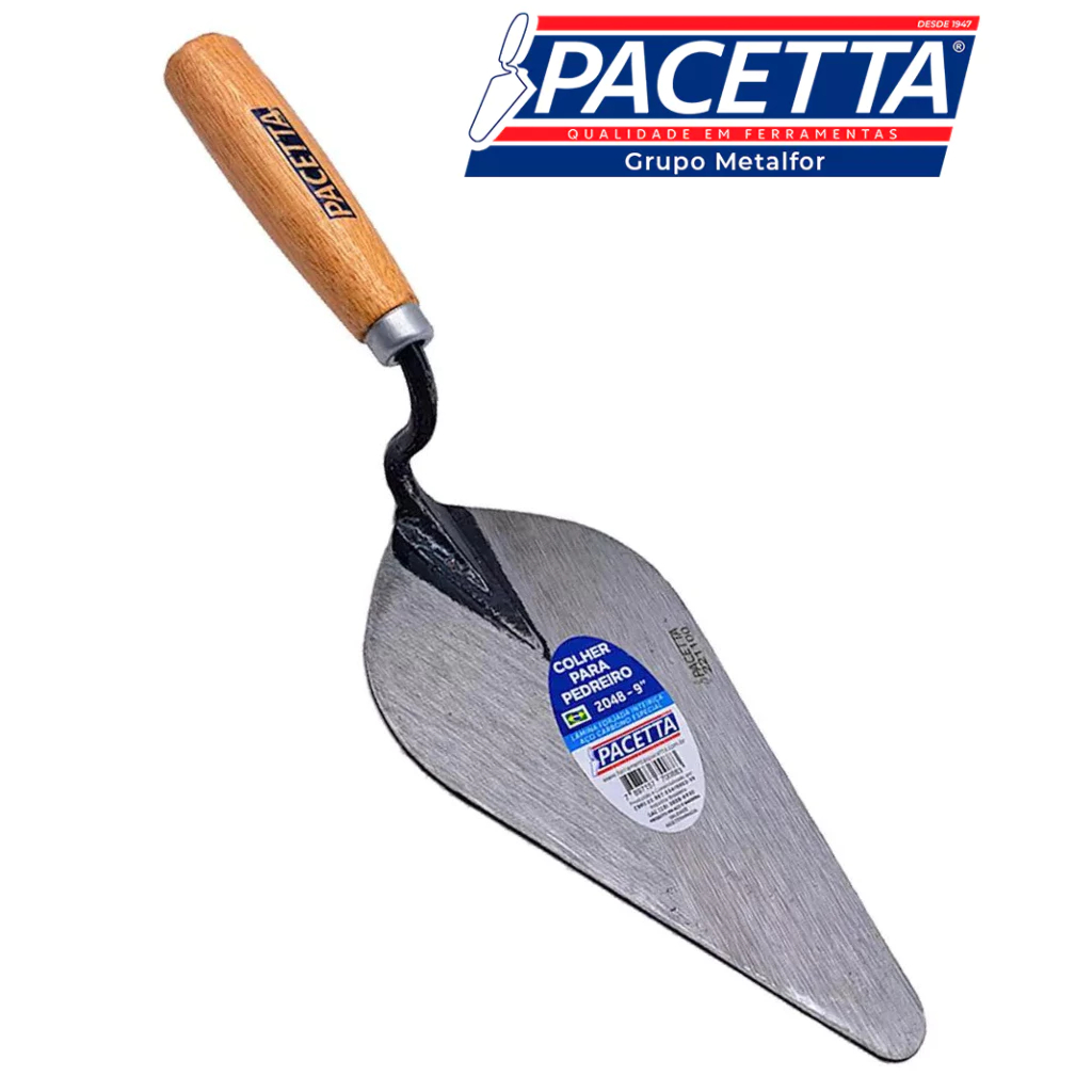 Colher De Pedreiro Pacetta Canto Oval 9 Polegadas | Shopee Brasil