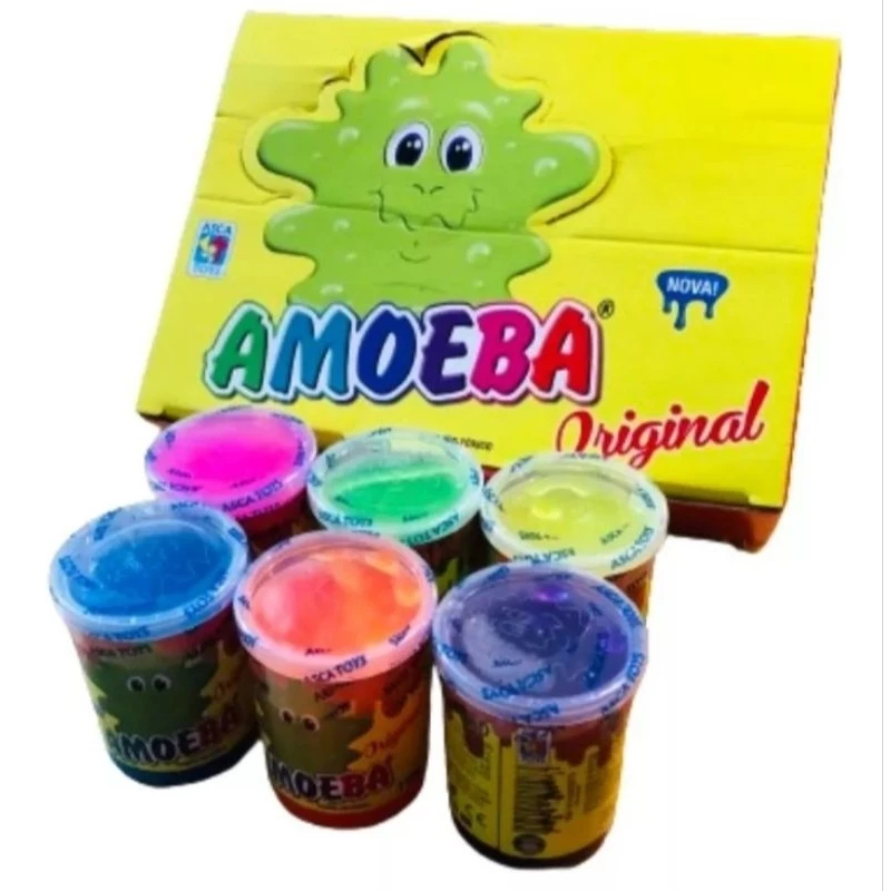 kit com 6 Amoeba original slime brinquedo cores sortidas pronta entrega ...