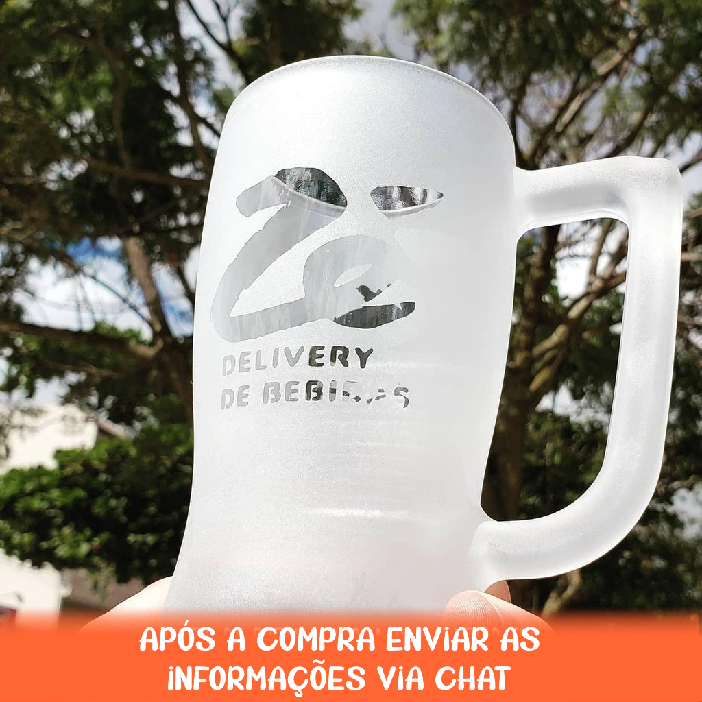 Caneca de Chopp Taberna 340 ml - Vidro - Personalizada (FOSCA) | Shopee Brasil