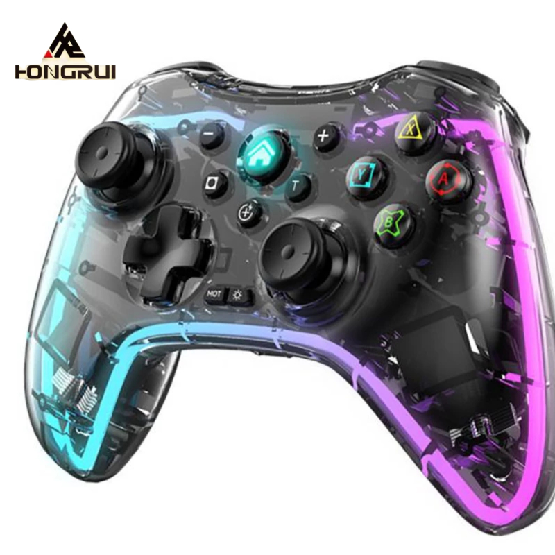 New Transparent Adjustable RGB Glare Lights bluetooth Gamepad ...