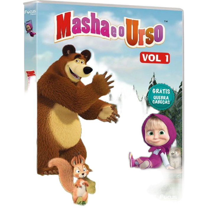 Masha E O Urso - 3 DVDs Volumes 1, 2 & 3 | Shopee Brasil