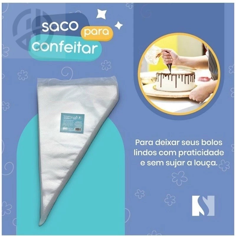 100 unidades Saco De Confeitar Descartável Confeiteiro Cobertura Bolo ...