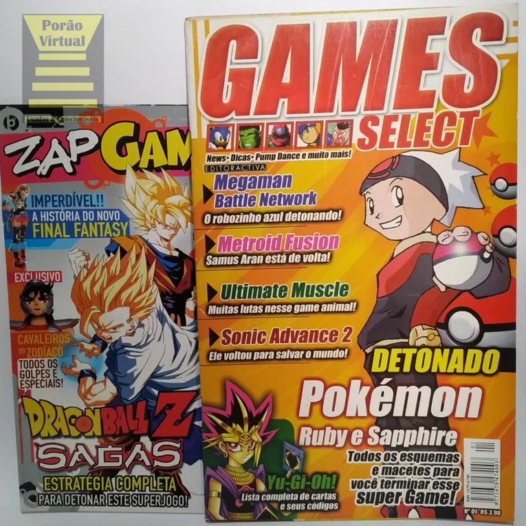 Revista de Video Game Zap Games e Select / Detonado Pokemon Saphire ...