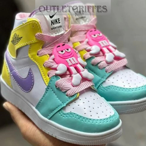 Tenis Nike Jordan Infantil Rosa M&M Femenino & Masculino Lançamento ...