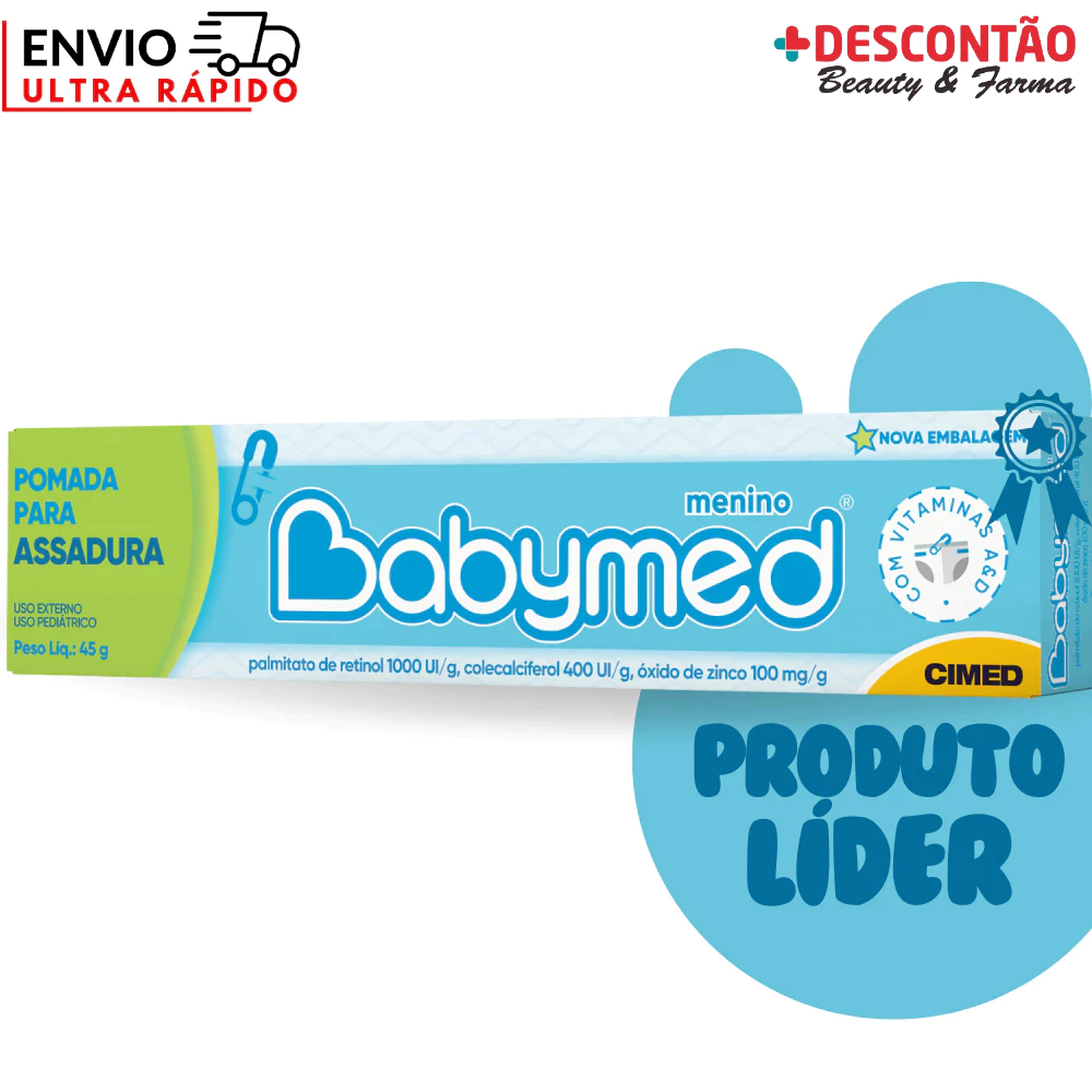 Pomada Babymed Para Assadura Menino 45g | Shopee Brasil