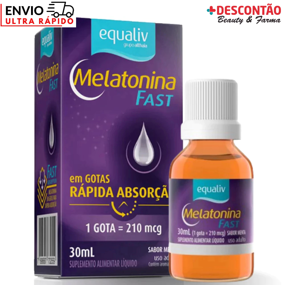 Suplemento Equaliv Melatonina Fast em Gotas de Rápida Absorção Para ...