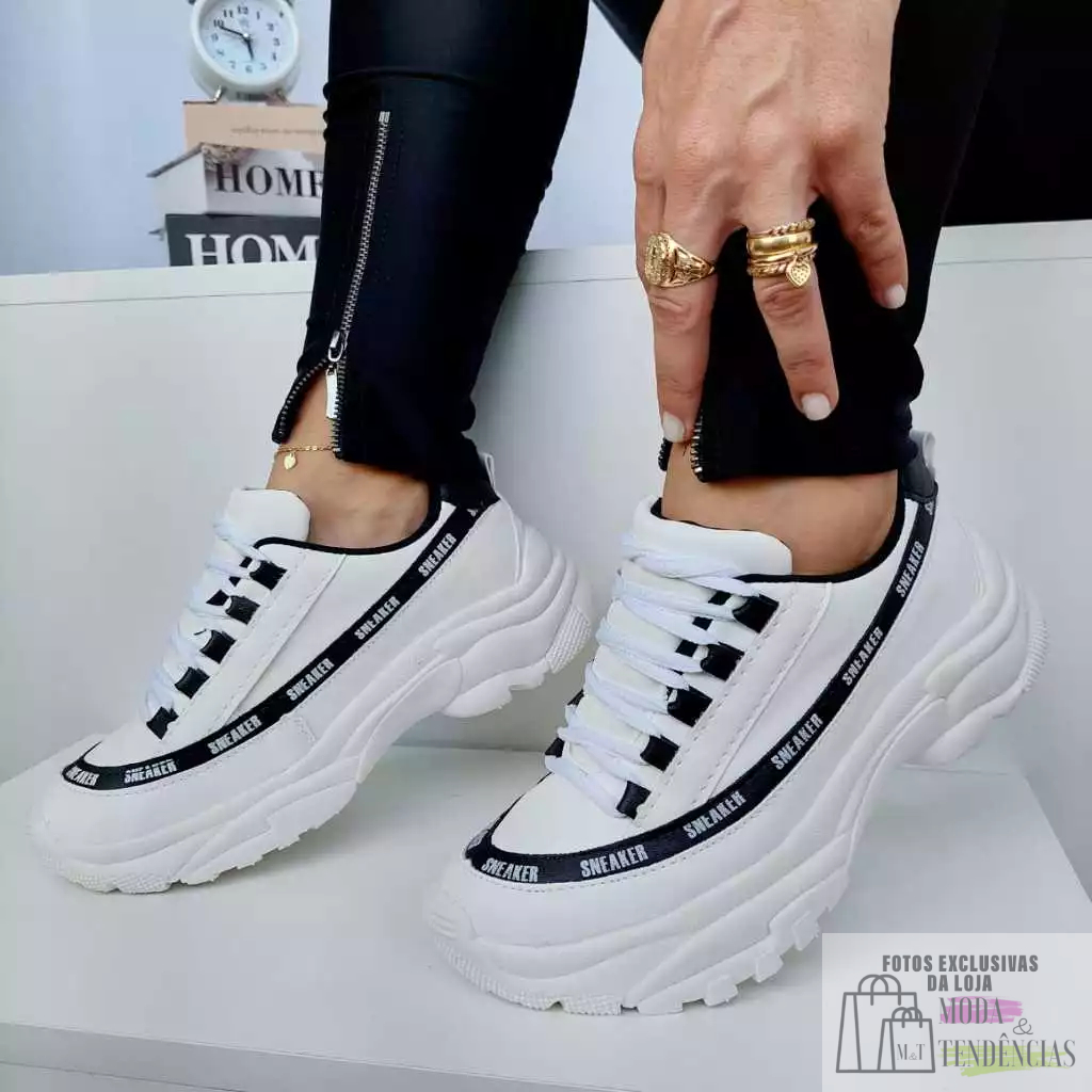 Tênis Feminino Chunky Sneaker Plataforma Blogueira Confortável (FORMA PEQUENA) | Shopee Brasil