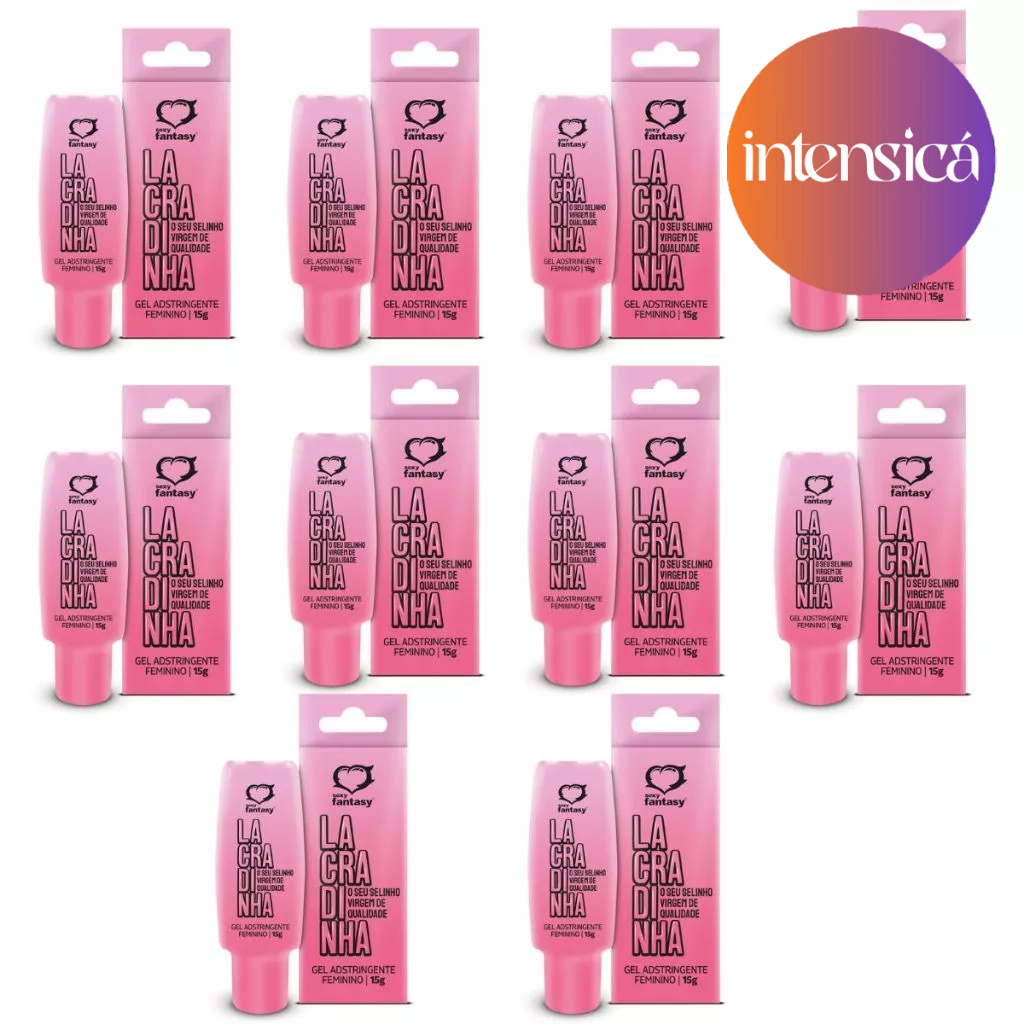 KIT 10 Lacradinha Gel Adstringente Feminino 15g - Sexy Fantasy - Sexy Shop | Shopee Brasil