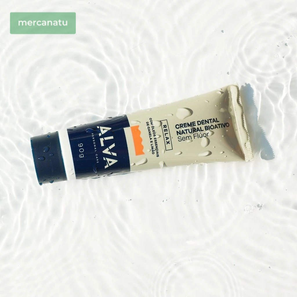 Pasta de Dente Alva Limão e Canela Vegana Relax 90g | Shopee Brasil