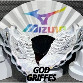 Tênis Mizuno Pro 7 Refletivo Branco Prata Masculinos Lancamento ...