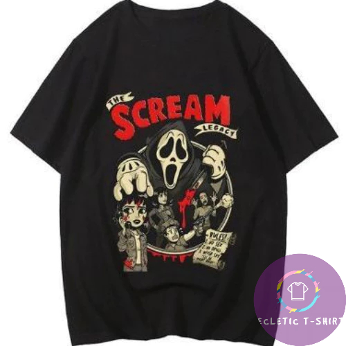 Camiseta The Scream Legacy Vintage Artista Camisa Unissex 100% Algodão ...
