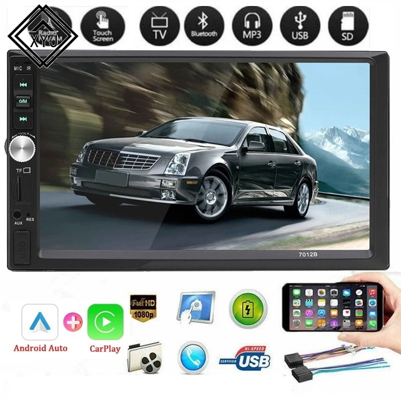 Central Multimídia MP5 Automotiva 1 Din Bluetooth USB/AUX/TF 7 ...