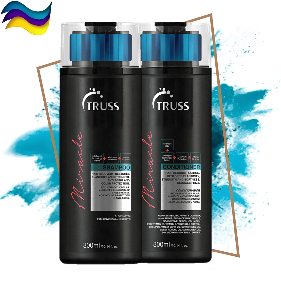 Truss Kit Shampoo e Condicionador Miracle 300ml Recuperação Restauração ...