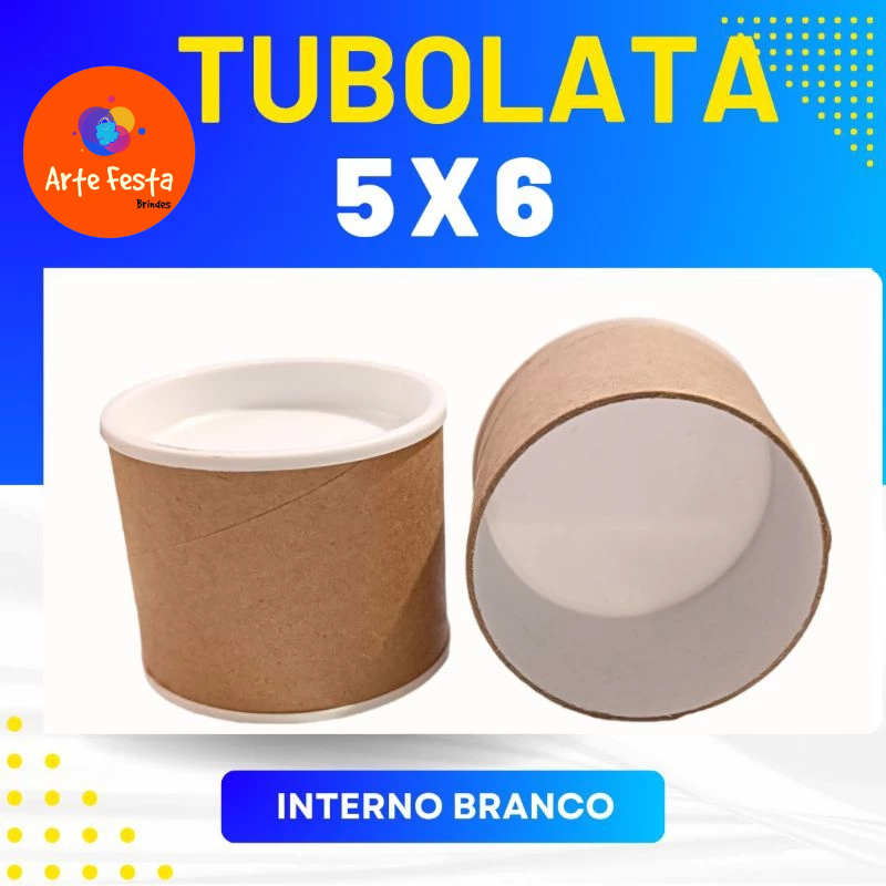 20 Mini Tubolata 5x6 INTERNO BRANCO 20 a 50 unidades | Shopee Brasil