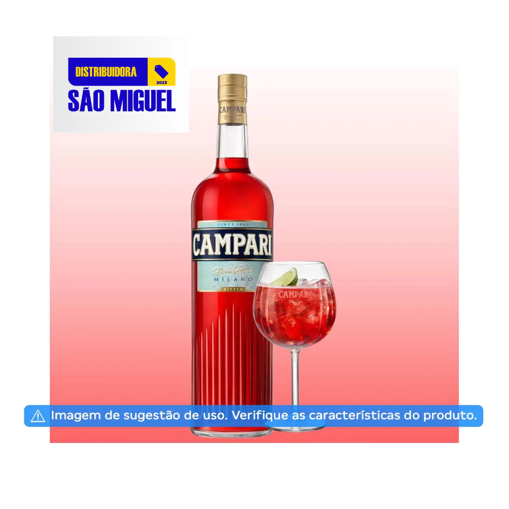 Aperitivo Campari Bitter 998ml | Shopee Brasil
