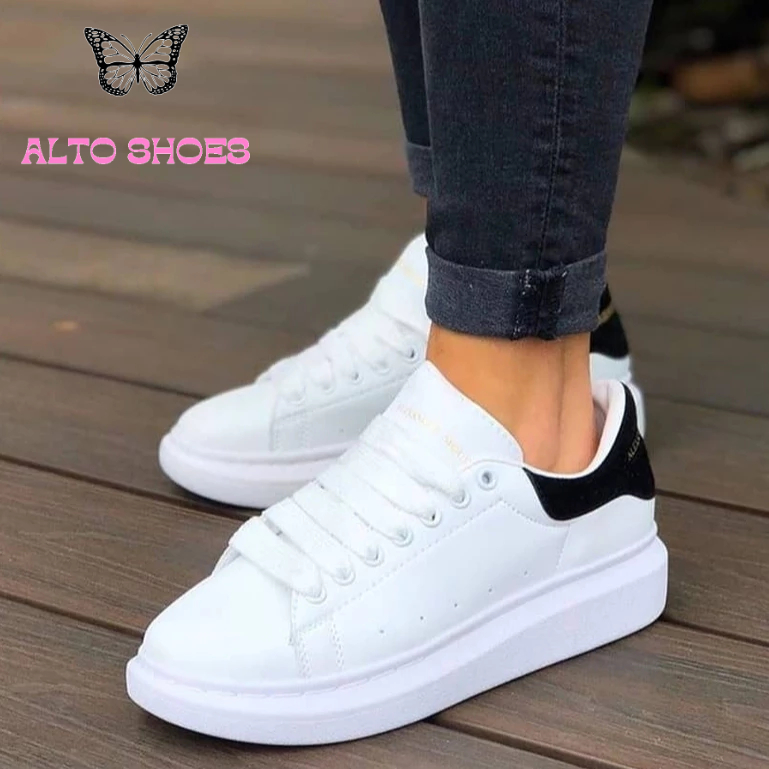 tênis alexander mcqueen de couro tênis sola alta masculino branco ...