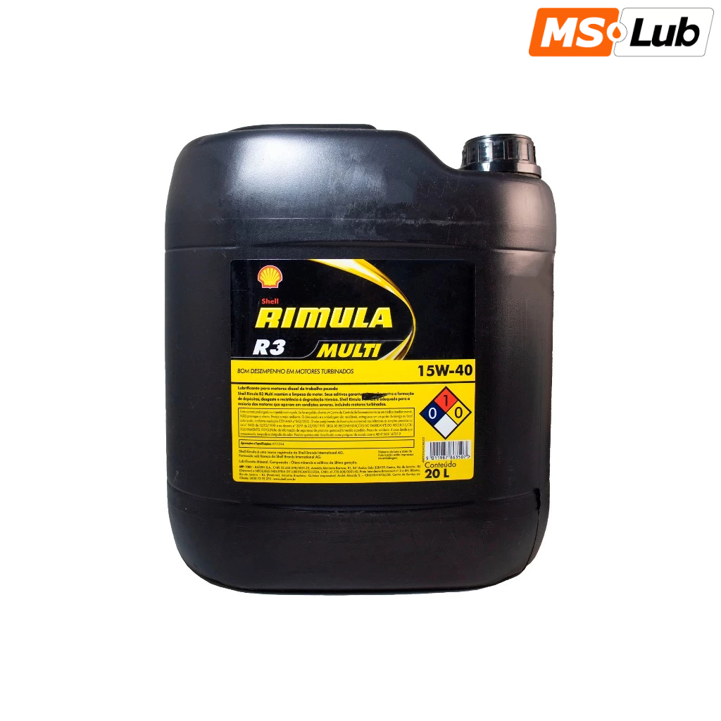 Shell Rimula 15w40 R3 Multi API CH-4 - Balde 20L | Shopee Brasil