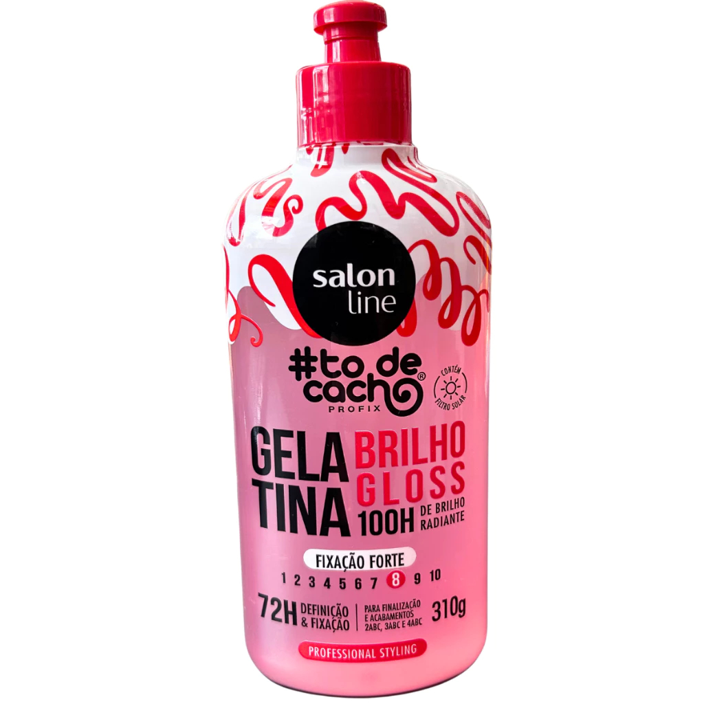 Gelatina #todecacho Brilho Gloss 100H de Brilho Radiante Fixação Forte ...