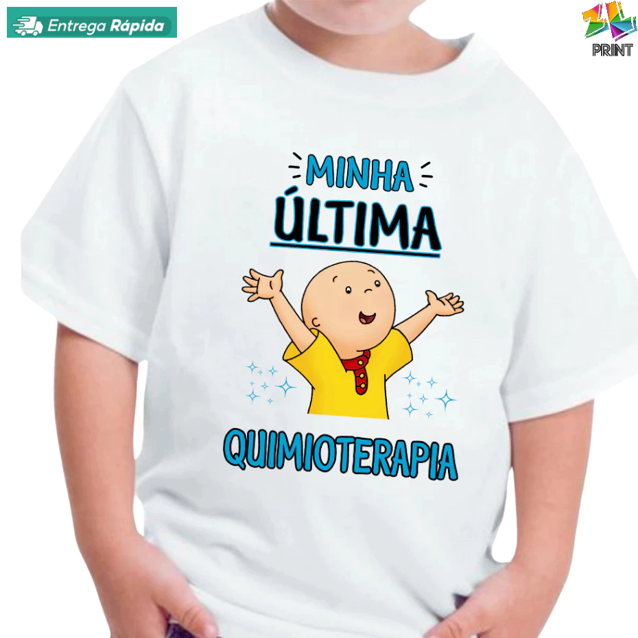 Camiseta Infantil MINHA ÚLTIMA QUIMIOTERAPIA - Quimio Câncer Infantil ...