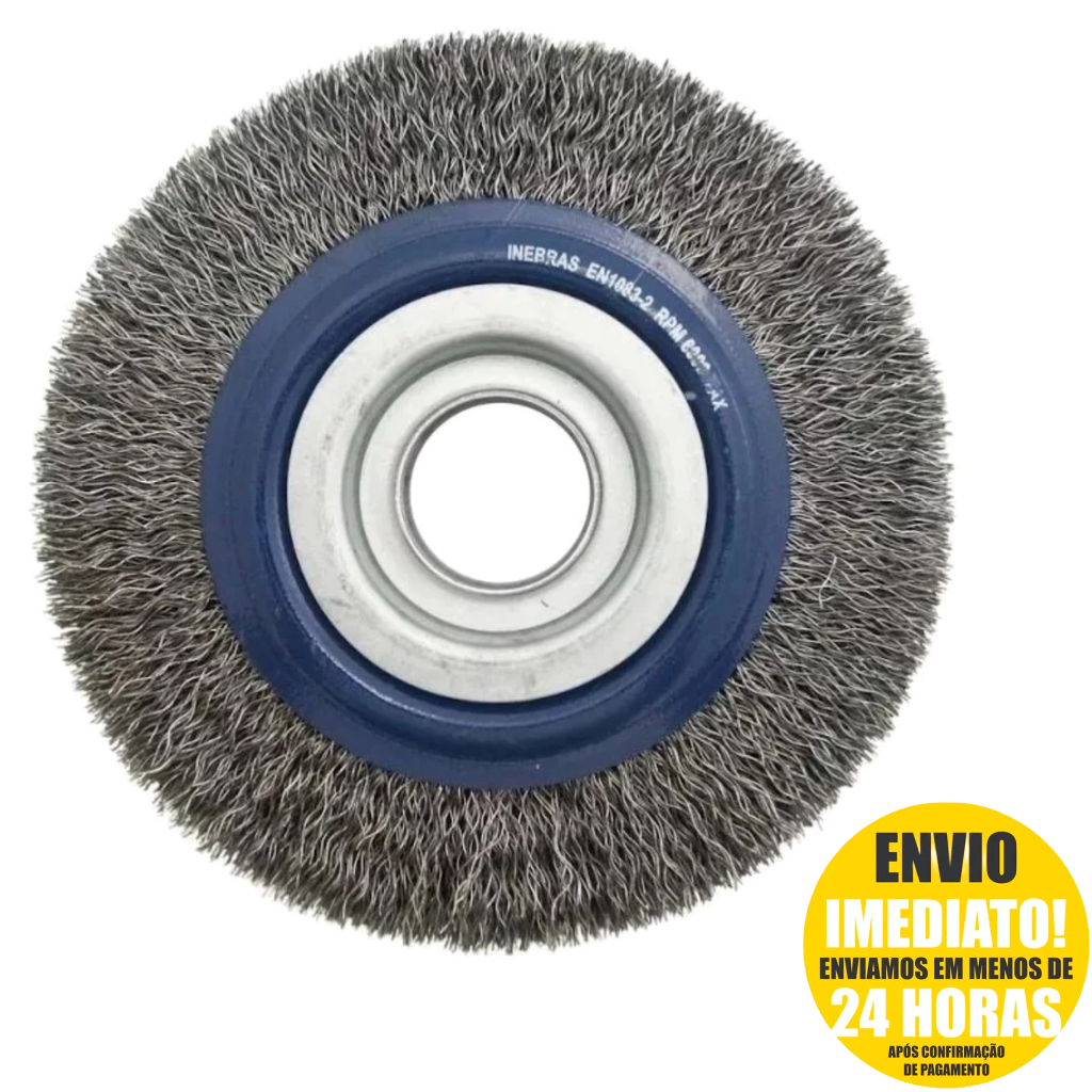 Escova De Aço Circular Rotativa Fio 12 Pol X 2" - 304 x 50mm | Shopee ...