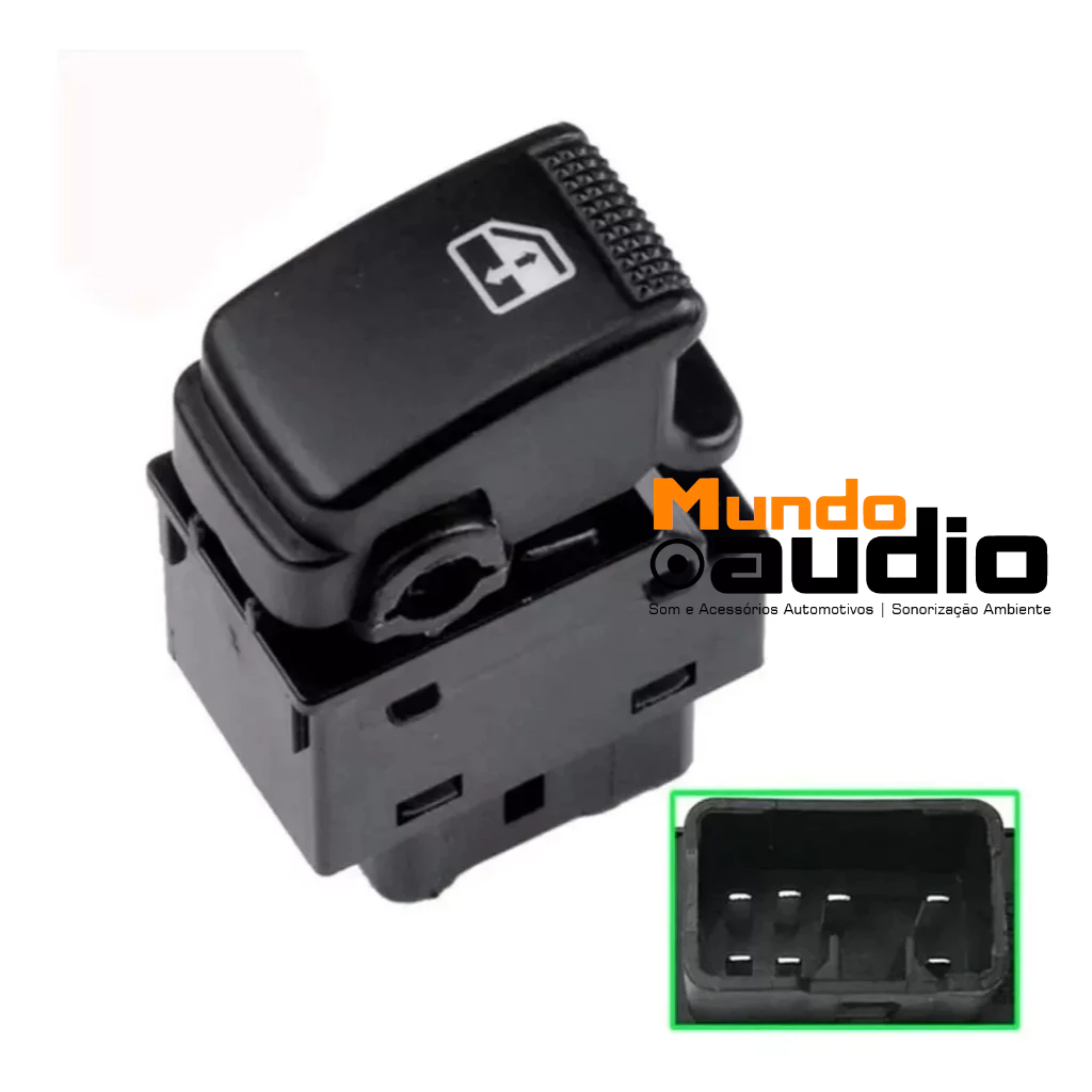 Botão Interruptor Vidro Elétrico Tucson 2005 a 2012 Simples | Shopee Brasil