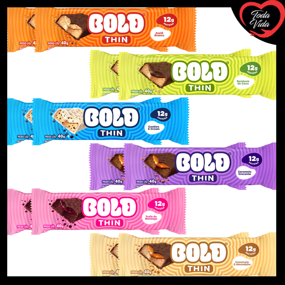 Bold Thin 40g - Zero Acucar Todos Os Sabores | Shopee Brasil