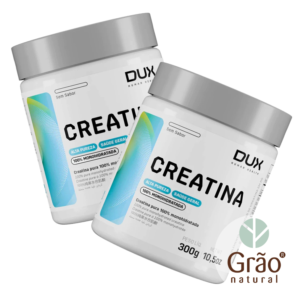 Creatina Dux Nutrition 100% Pura Monohidratada 300g (Kit 2 Unidades ...