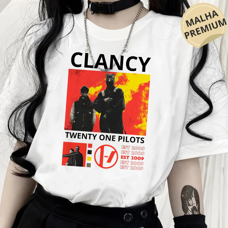 Camiseta Twenty One Pilots Clancy Camisa Unissex | Shopee Brasil
