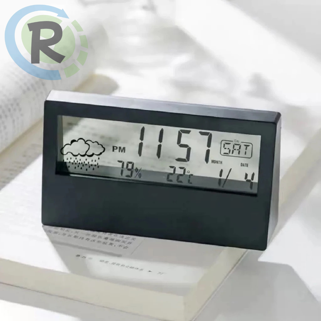 Relógio Digital Despertador Medidor Umidade higrômetro Sensor de ...