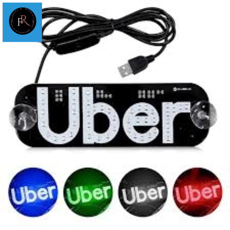 Placa Led Painel letreiro luminoso placa Led Para carro motorista de ...
