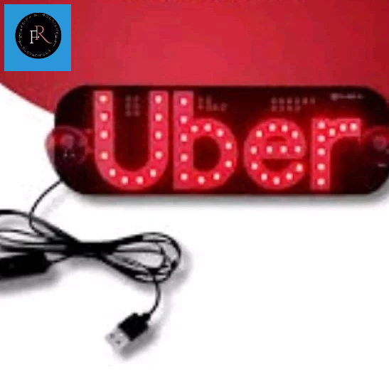 Placa Led Painel letreiro luminoso placa Led Para carro motorista de ...