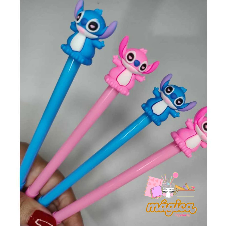 Caneta de Gel Stitch e Angel Disney Desenho Lilo & Stitch papelaria ...